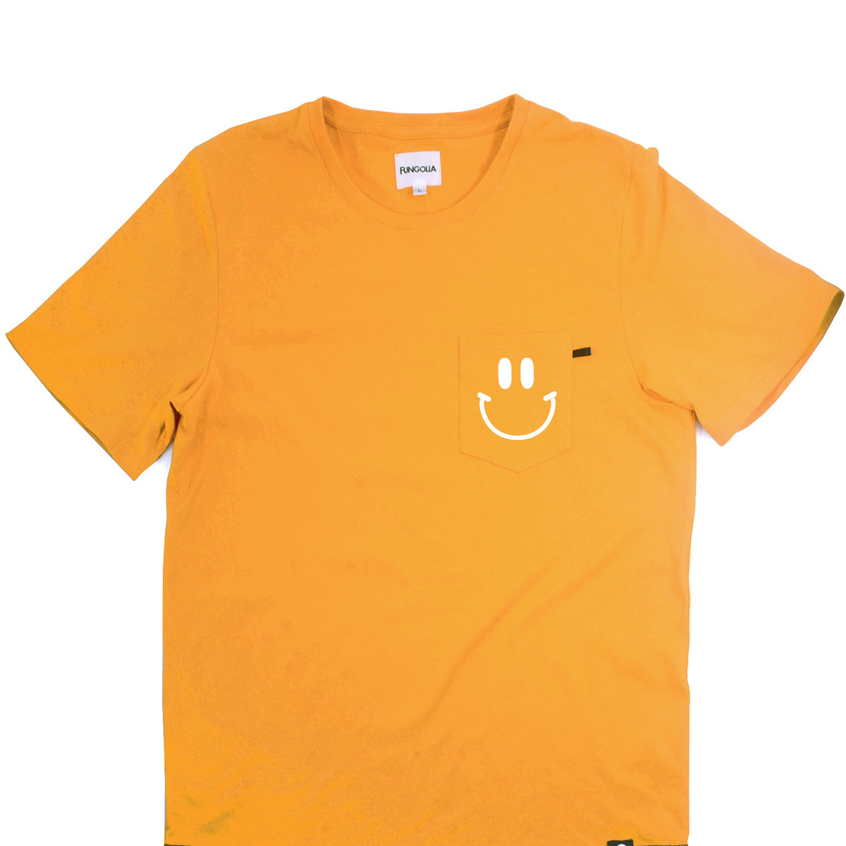 Muse Pocket Tee - Mustard Yellow (Smiley Face) – FUNGOLIA